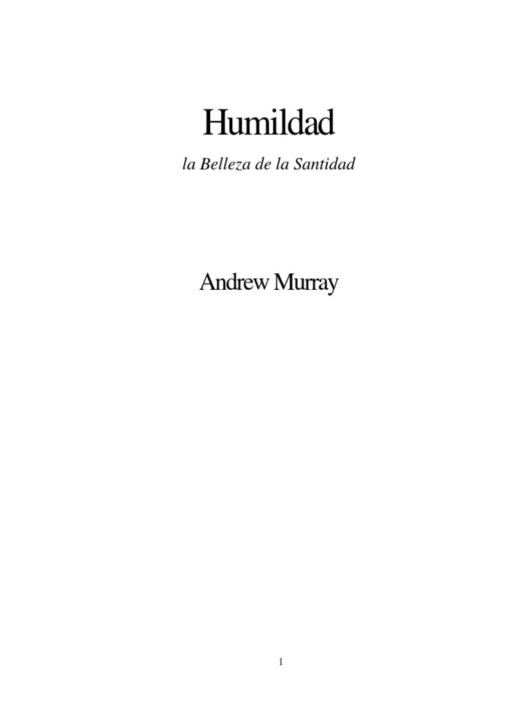 La Humildad | PDF | Gracia divina | Jesús