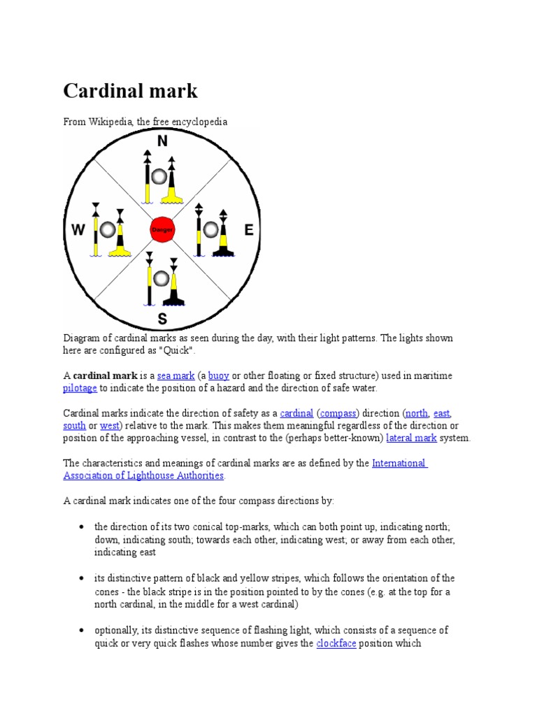 Cardinal Mark | Download Free PDF | Navigation | Geography