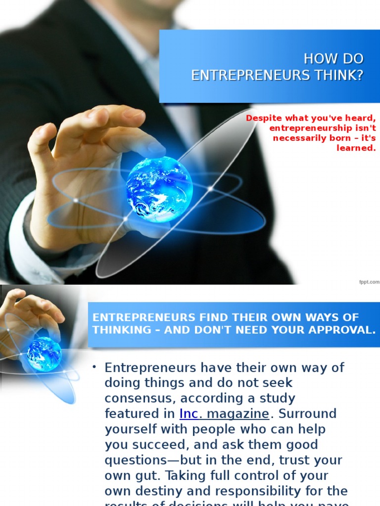 Entrep 101 | PDF | Entrepreneurship | Cognition