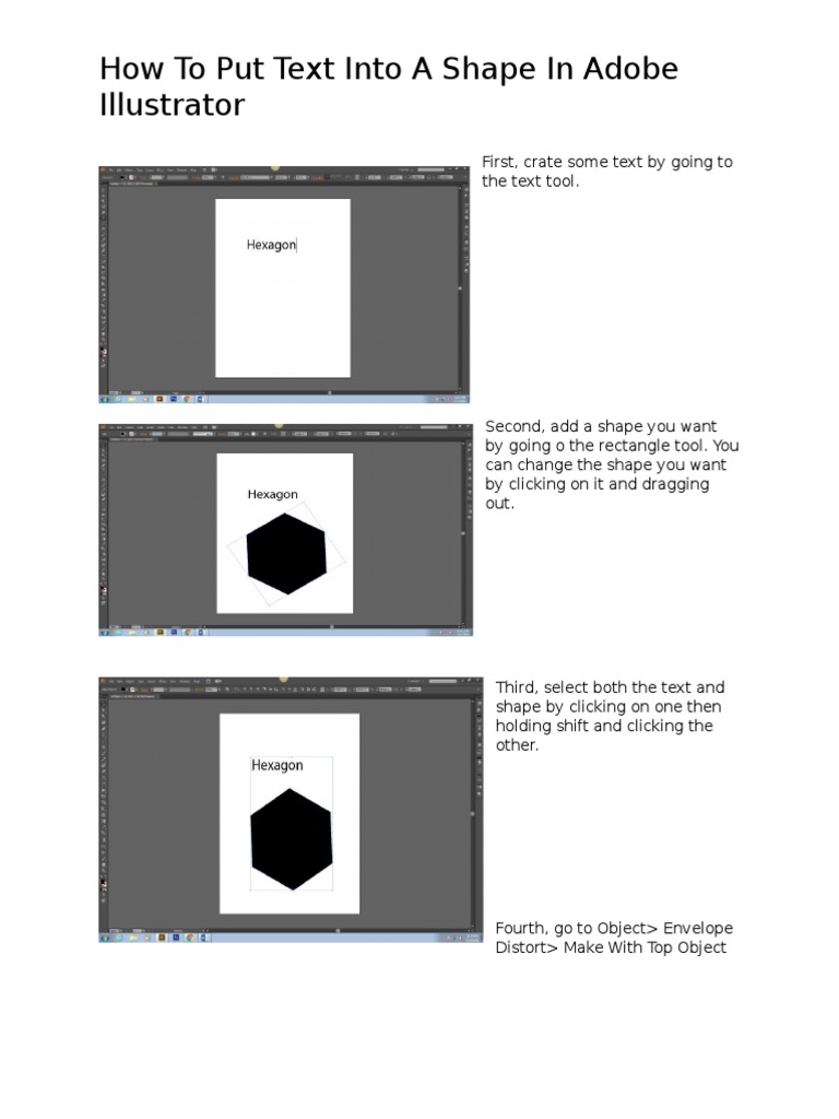 Illustrator Text Shaping Guide | PDF | Career & Growth