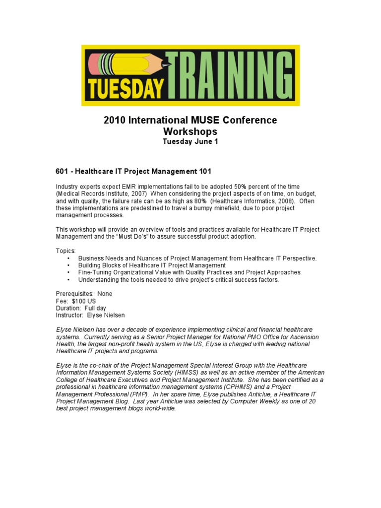Tuesday Training - Workshops | PDF | Web Application | Project Management