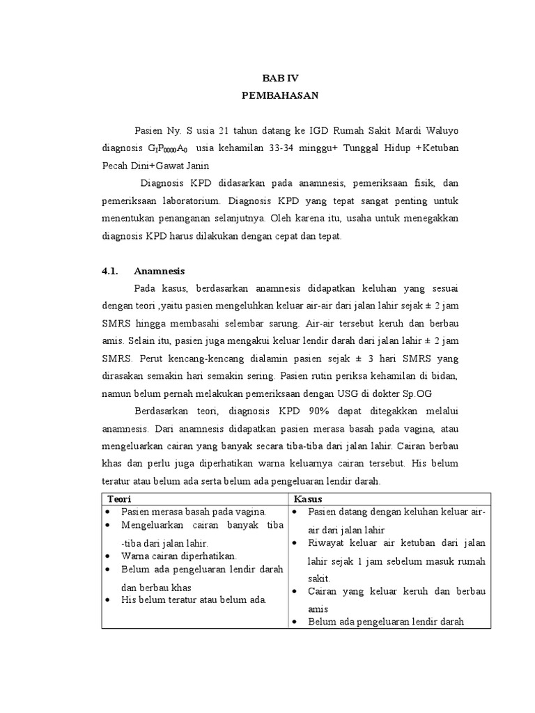 BAB IV Lapsus KPD | PDF