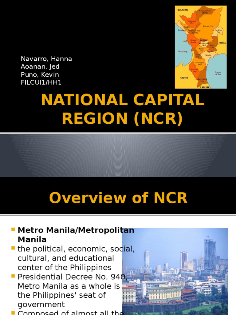 National Capital Region (NCR) Report Filcui1 | PDF | Metro Manila ...