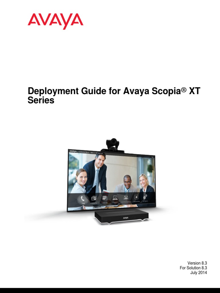 Deployment Guide For Avaya Scopia XT Series | PDF | Computers ...