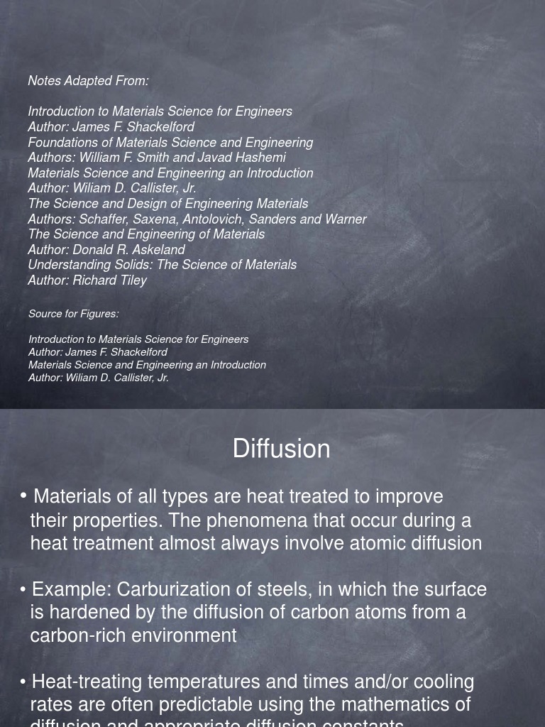 Diffusion Lecture Notes PDF | PDF | Diffusion | Heat Treating