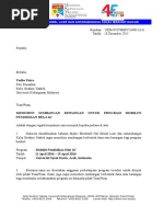 Surat Mohon Tajaan PROGRAM | PDF