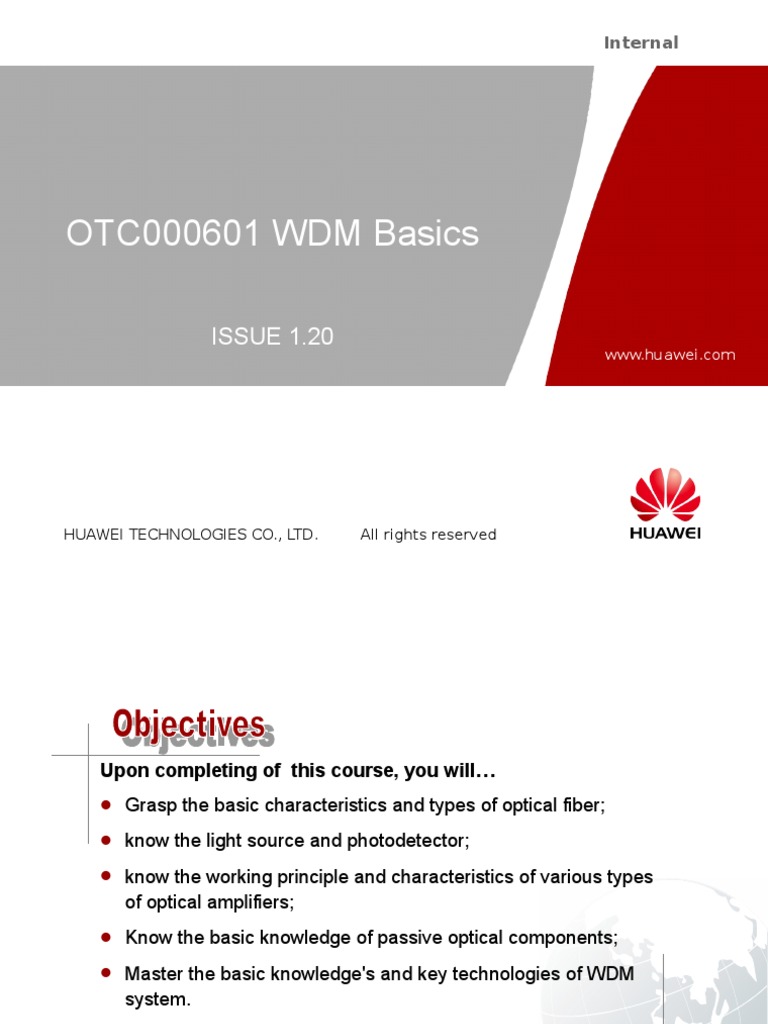 WDM Basics | PDF | Dispersion (Optics) | Wavelength Division Multiplexing