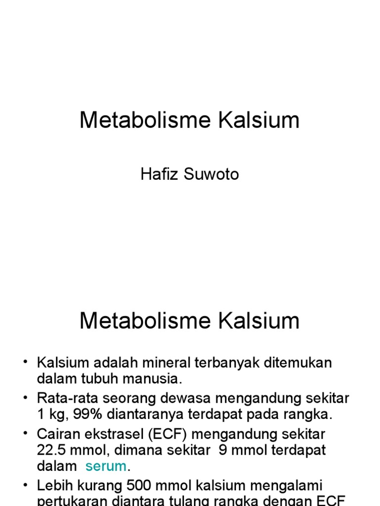 M-K 03 Metabolisme Kalsium | PDF