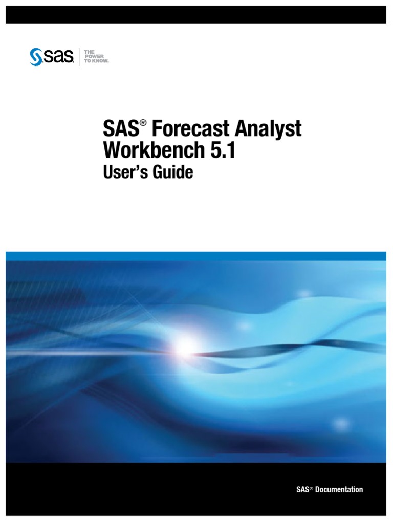 SAS Forecast Analyst Workbench 5.1: User's Guide | PDF | Sas (Software ...