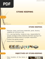 Duties of Store Keeper | PDF
