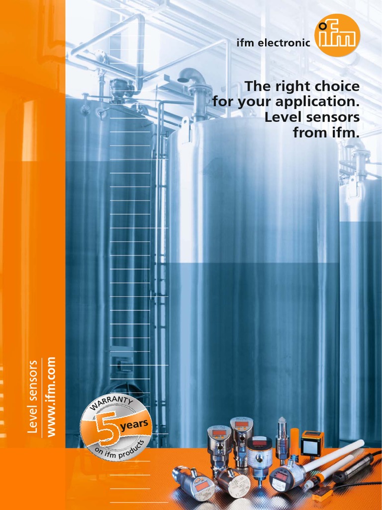 Ifm The Right Choice For Your Application Level Sensors From Ifm | PDF ...