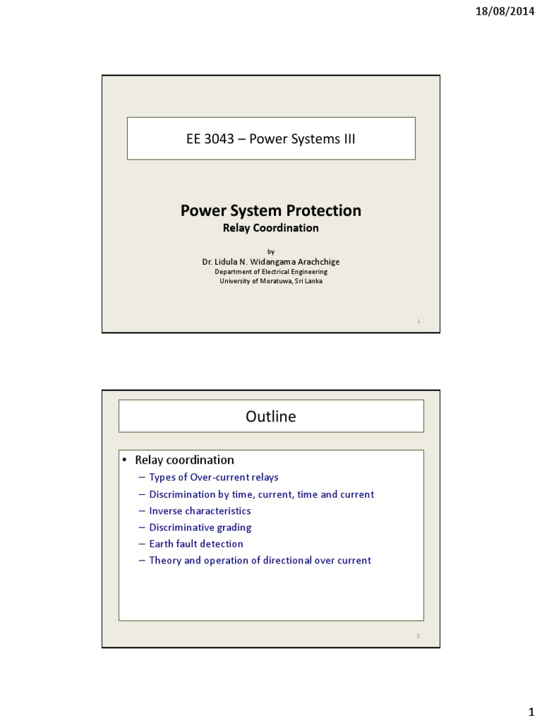 Overcurrent Protection Relays | PDF | Relay | Electrical Substation