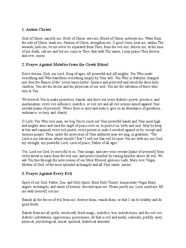 Exorcism Prayer | Download Free PDF | Mary, Mother Of Jesus | Evil
