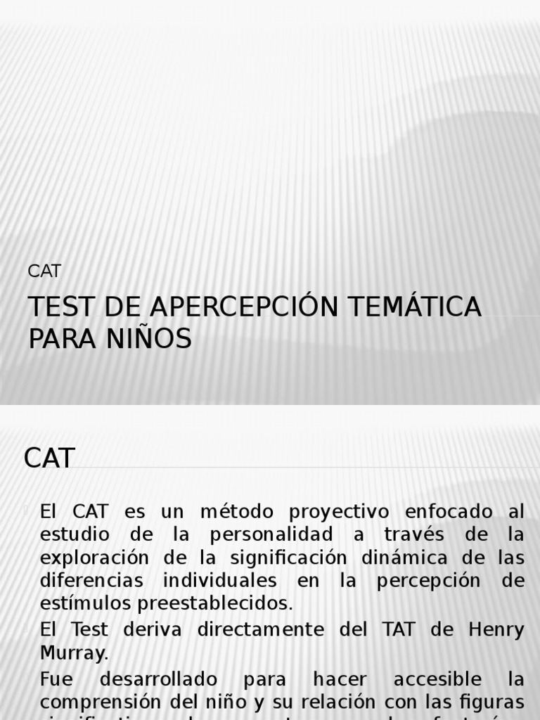 Laminas CAT A | PDF | Percepción | Sicología