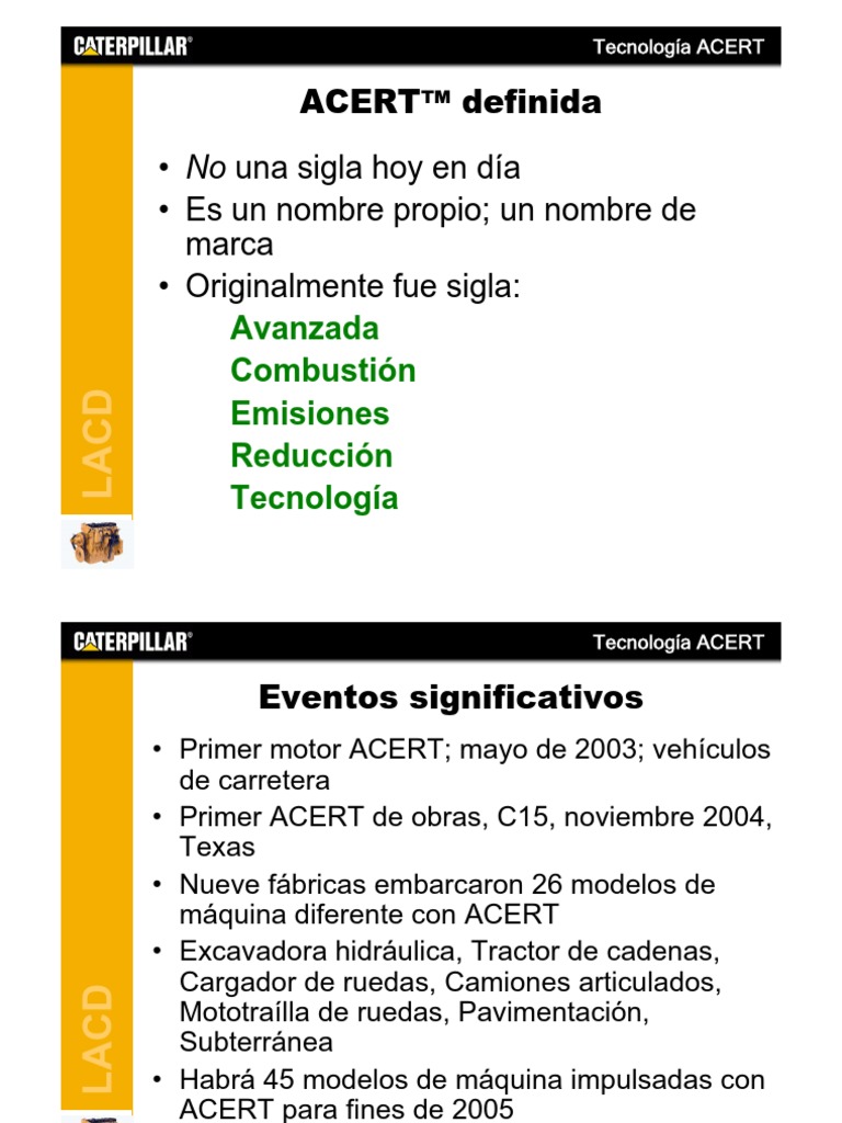 ACERT | PDF | Ingeniería de confiabilidad | Pistón