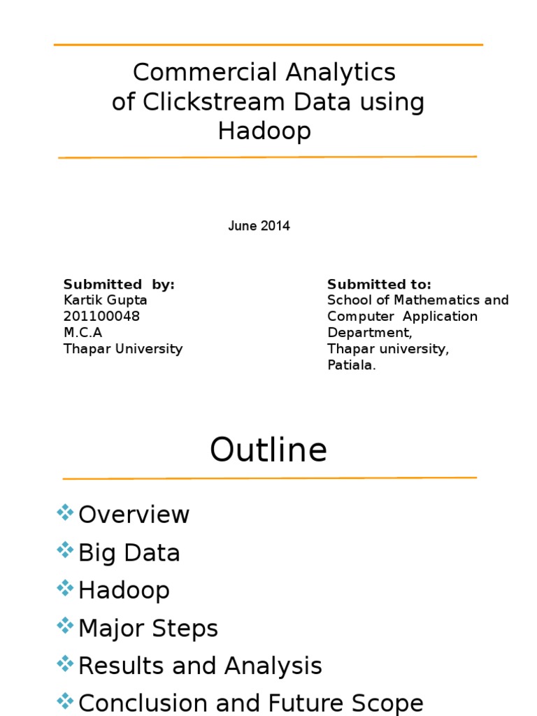 Clickstream Data | PDF | Apache Hadoop | Map Reduce