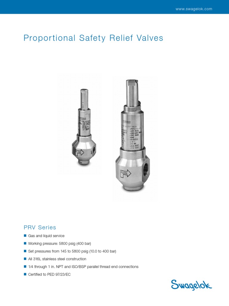 Poppet Relief Valve | Valve | Pressure