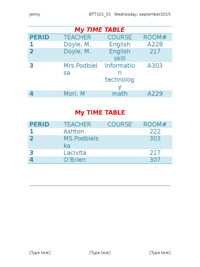 2026 ASC Timetable Overview | PDF