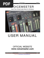 Voicemeeter Potato: User Manual | PDF | Equalization (Audio) | Computing