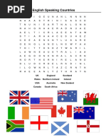 Pays Anglophones Drapeaux Et Noms en Anglais | PDF
