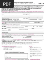 Application MB Birth Document - en | PDF | Birth Certificate | Cheque