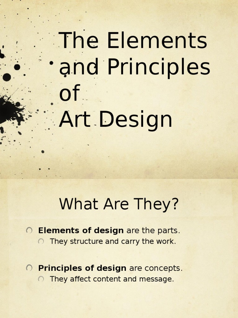 Art Design Elements & Principles Guide | PDF | Teaching Methods & Materials