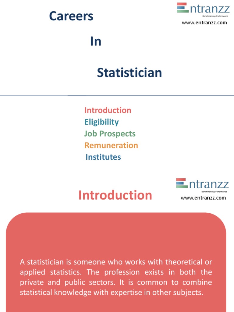 Statistician Career Guide: Eligibility & Prospects | PDF