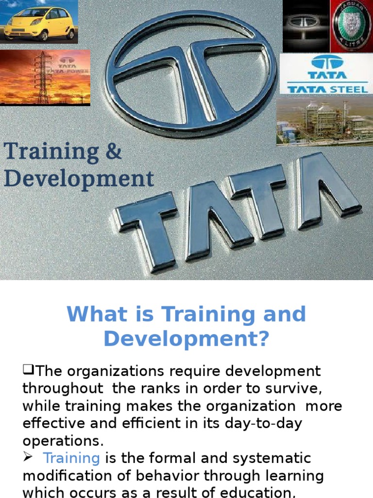 Training in Tata Group | Employment | Mentorship
