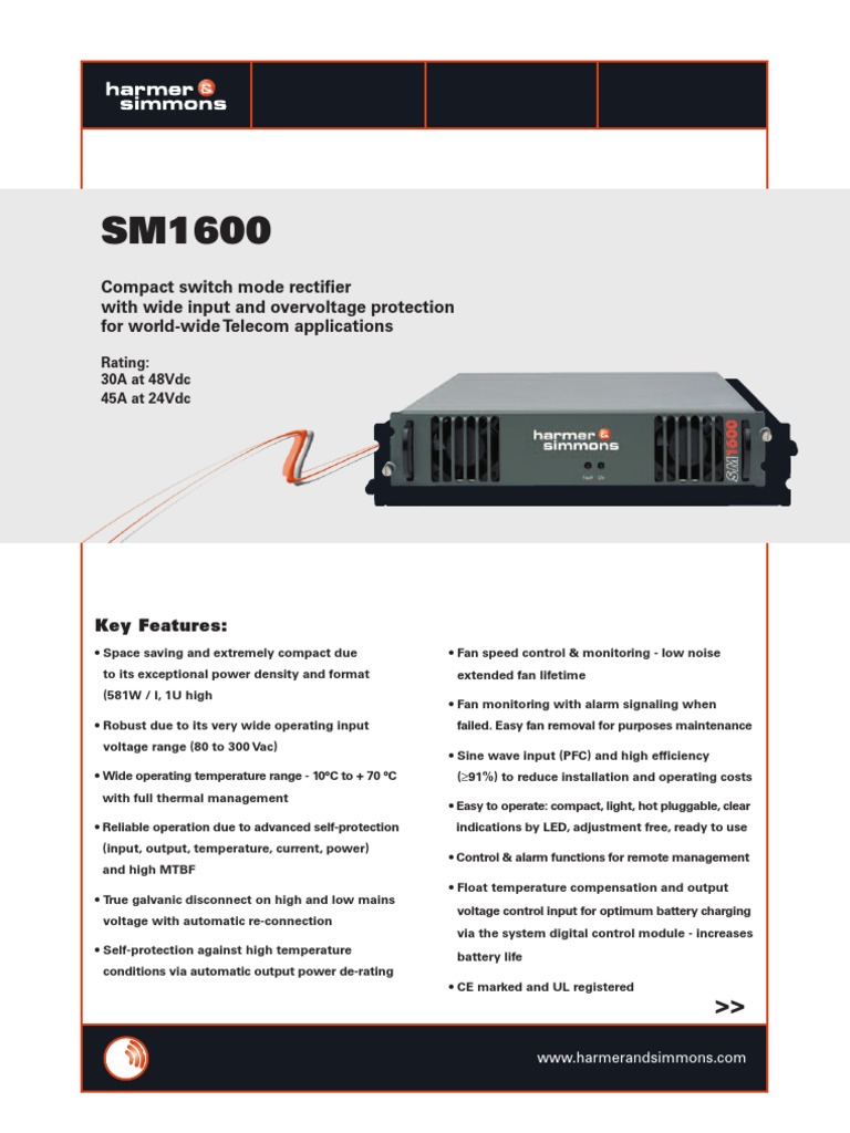 sm1600_gb | Rectifier | Mains Electricity