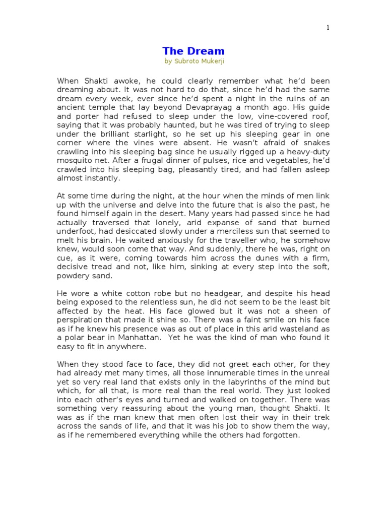 The Dream | PDF | Nature