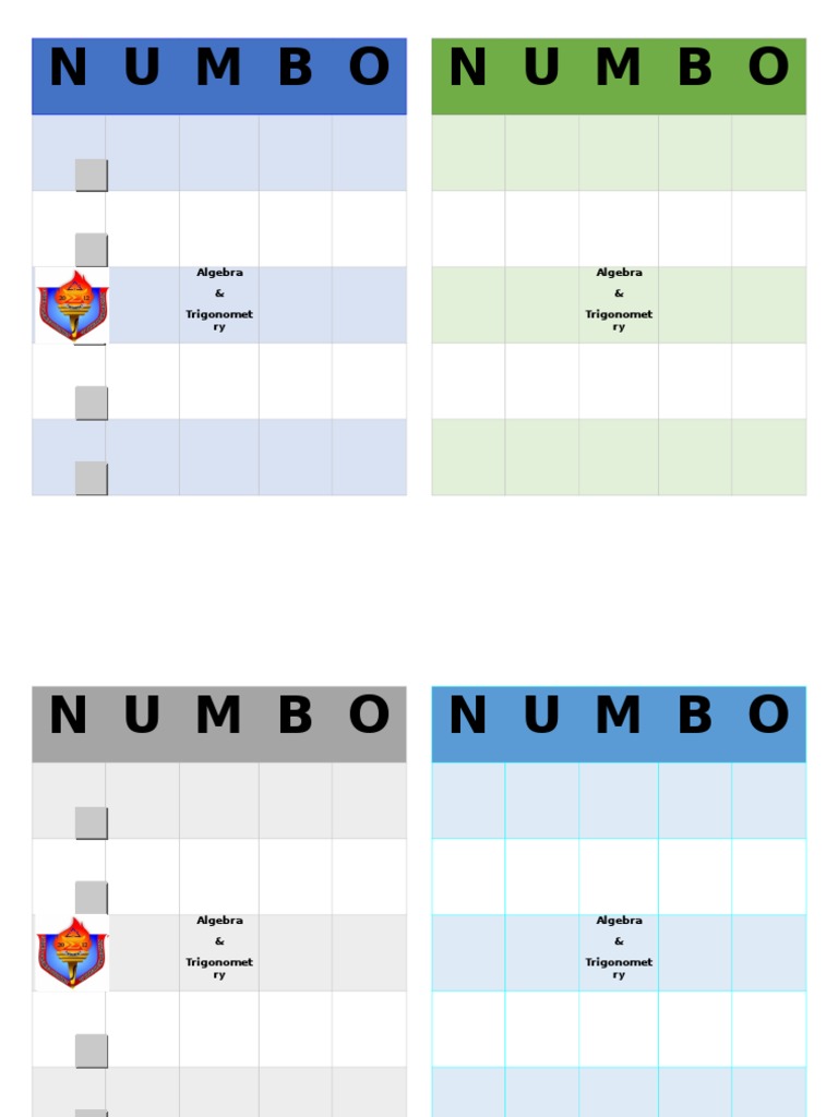 Numbo Cards | PDF