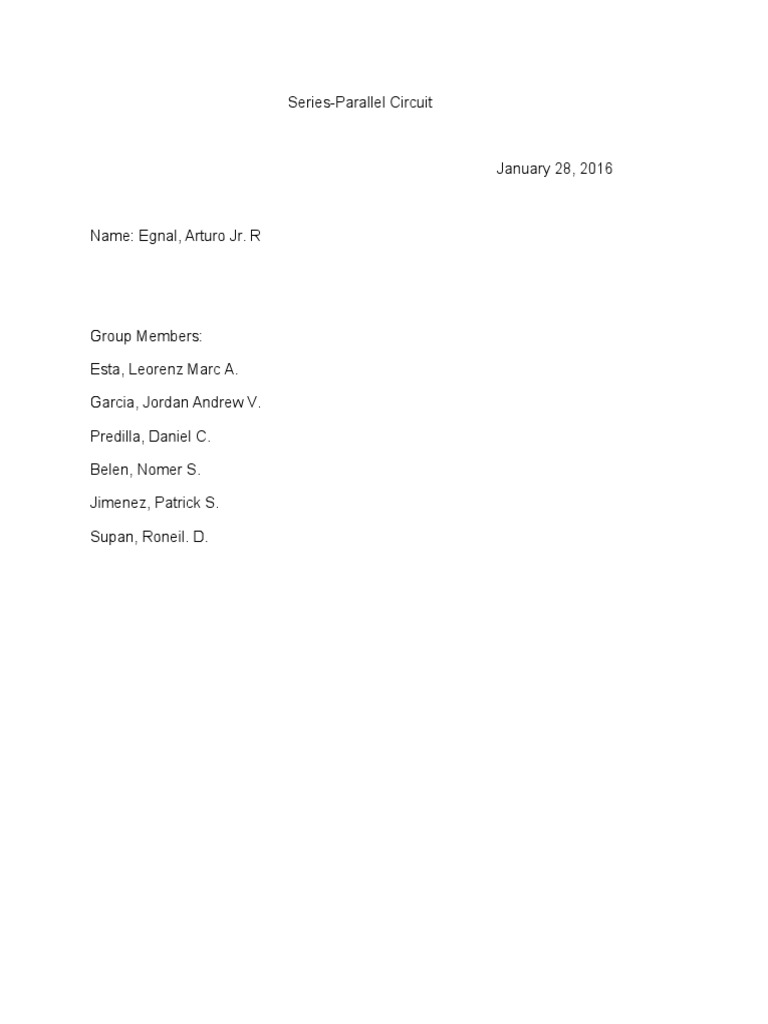 Lab 7 Art | Download Free PDF | Series And Parallel Circuits ...