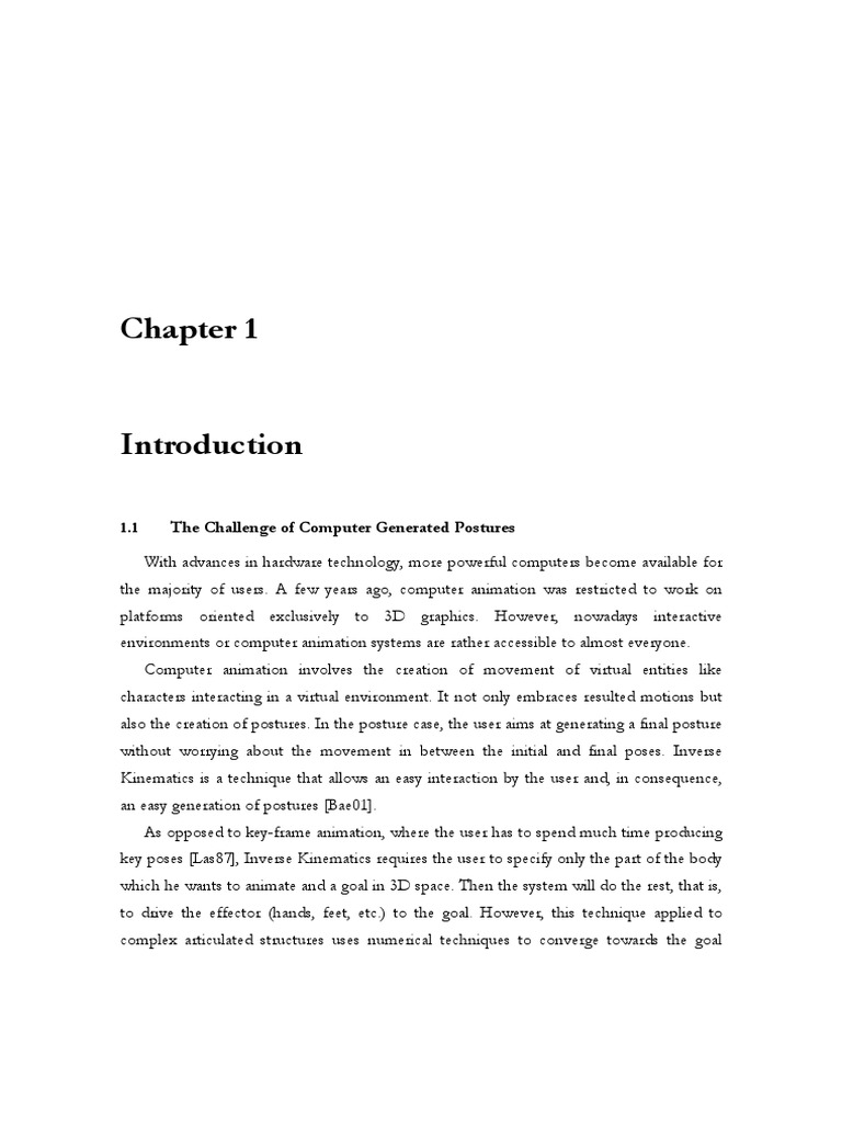 Chapter/ Animation Thesis Statement | PDF | Computer Animation | Simulation