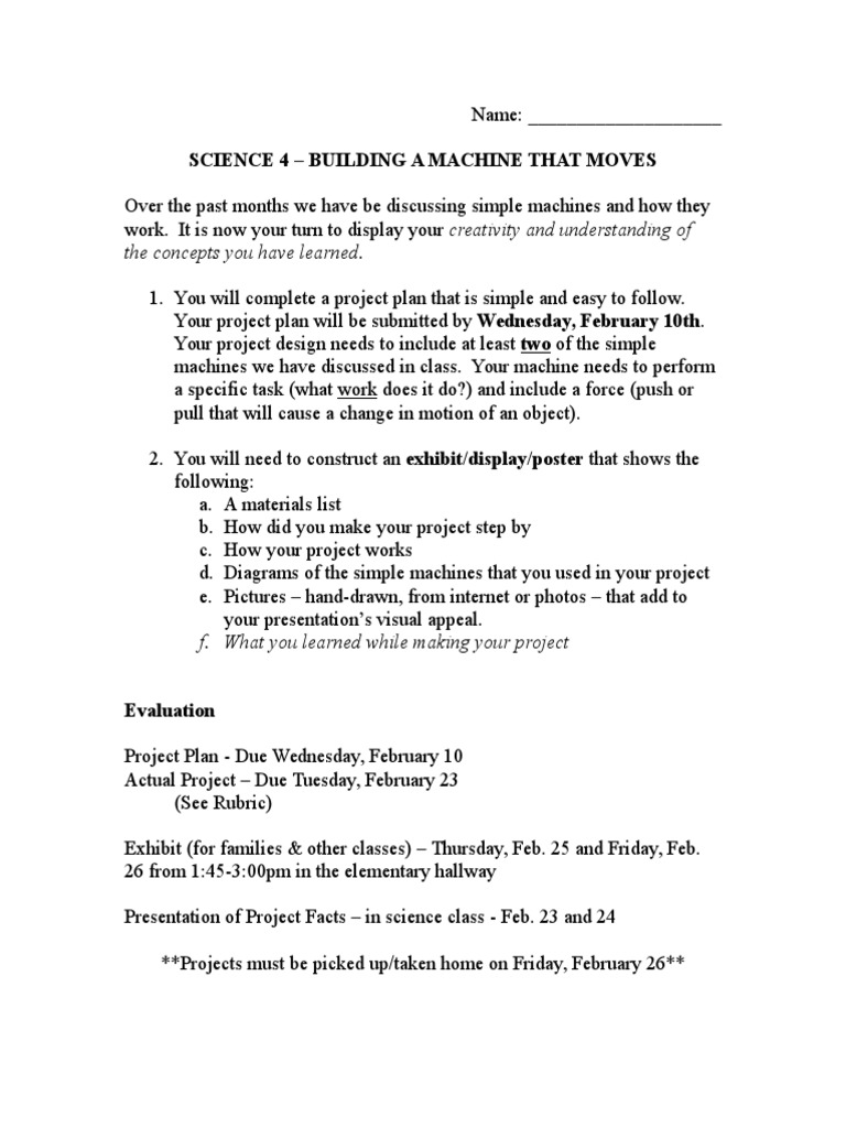 Simple Machines Project | PDF | Art | Computers