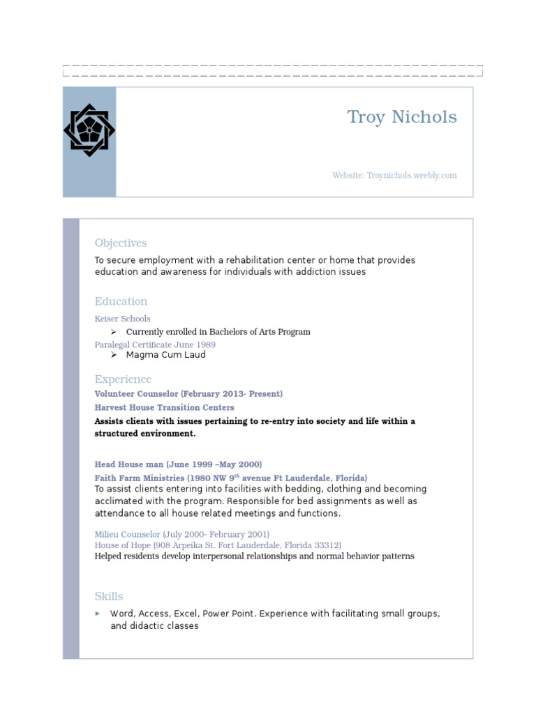 Troy Nicholstn | PDF | Career & Growth