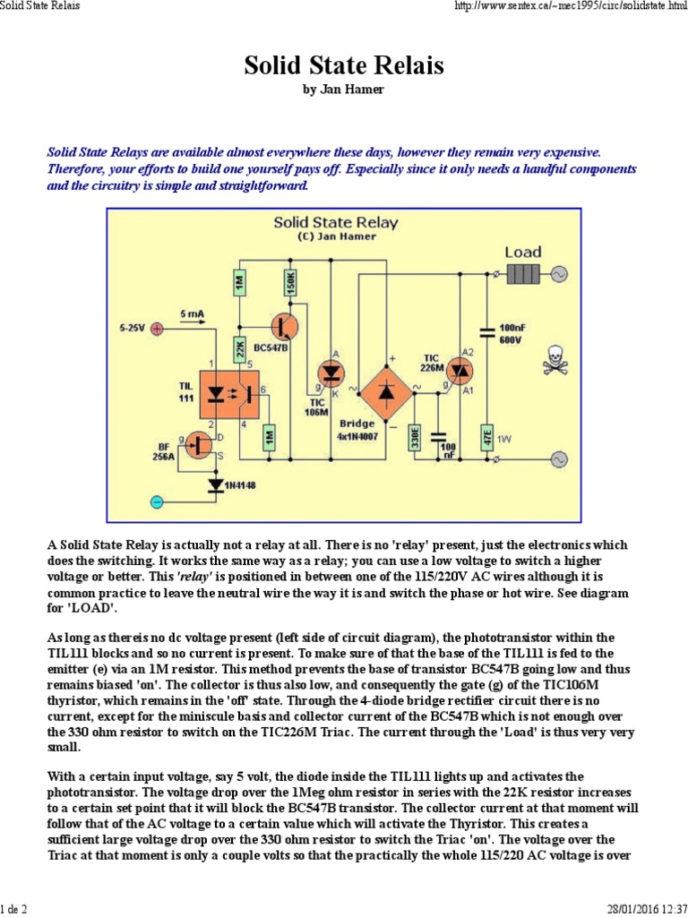 Solid State Relay | Semiconductor Devices | Electronics