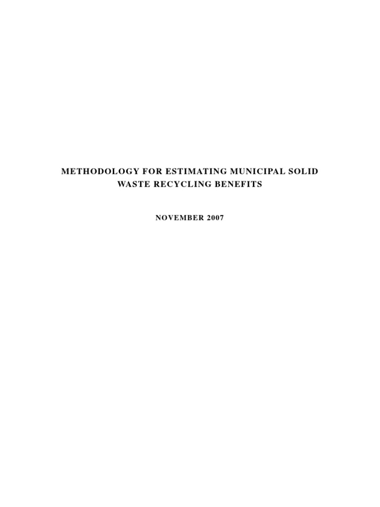Waste Reduction Model | PDF | Recycling | Waste
