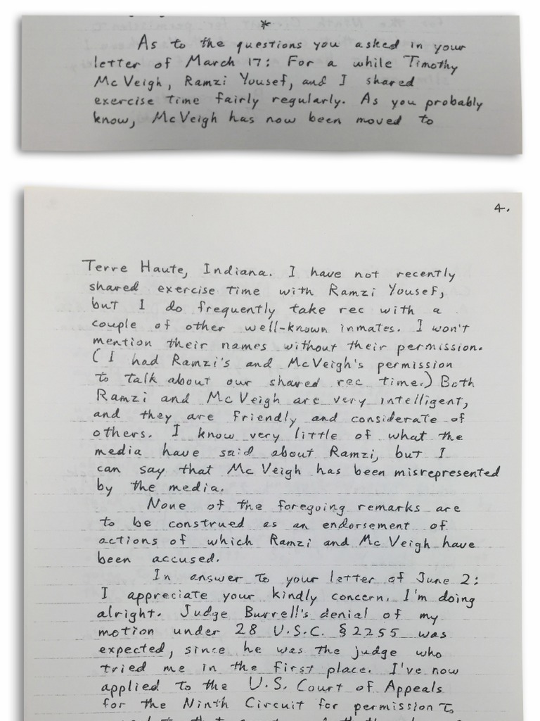 Unabomber Letters - Selection 6