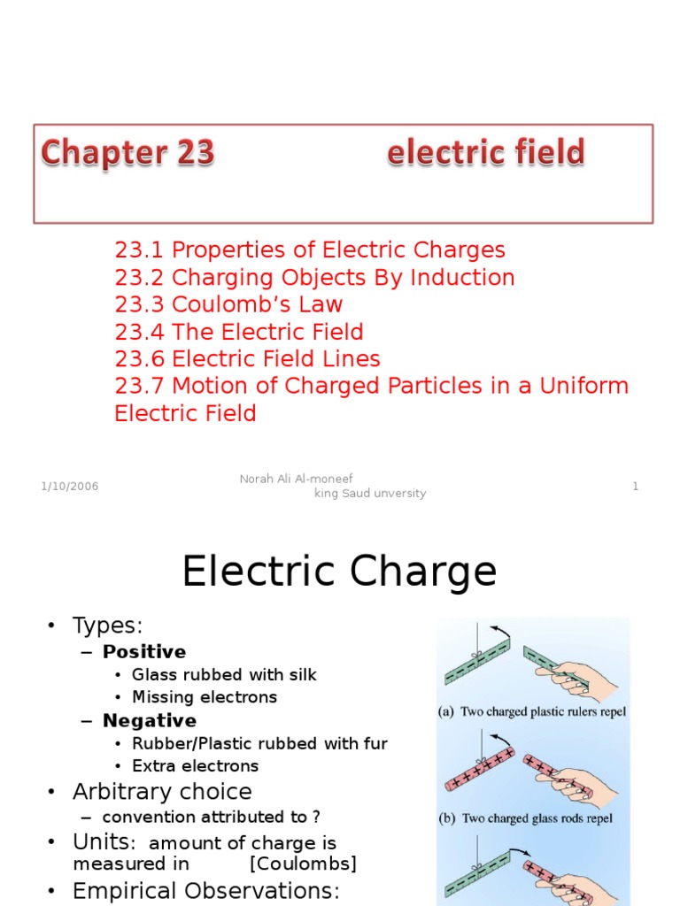 Chapter 23 Part1 | PDF | Electric Charge | Physical Sciences