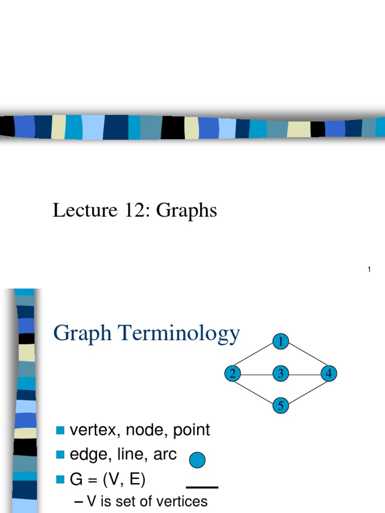 Lecture12 Graphs Pdf Vertex Graph Theory Mathematical Relations