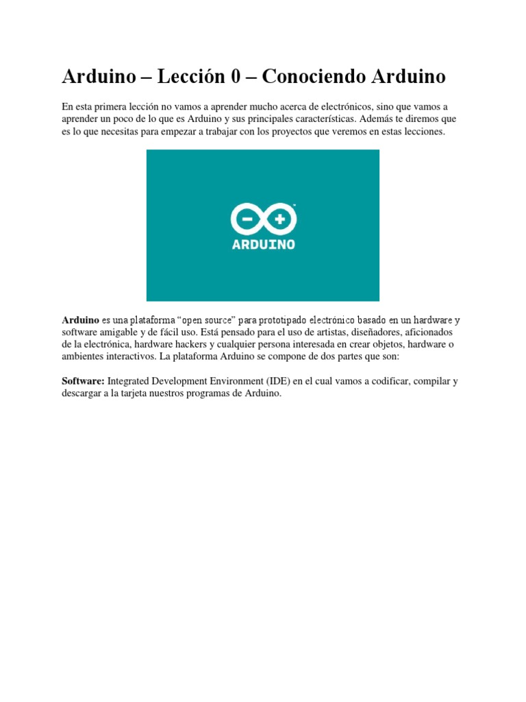Conociendo Arduino UNO | PDF | Informática | Tecnología