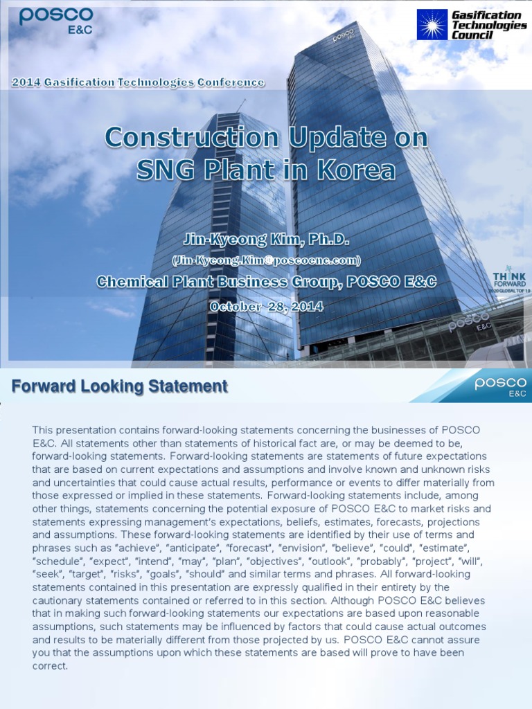 2014 6.2 POSCO Jin-Kyeong Kim PDF | PDF | Coal | Risk