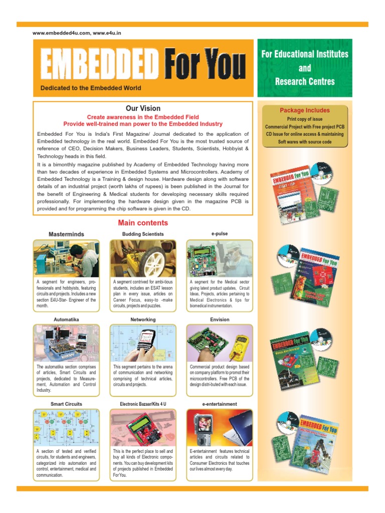 Embedded Systems for Education & Innovation | PDF | Embedded System ...