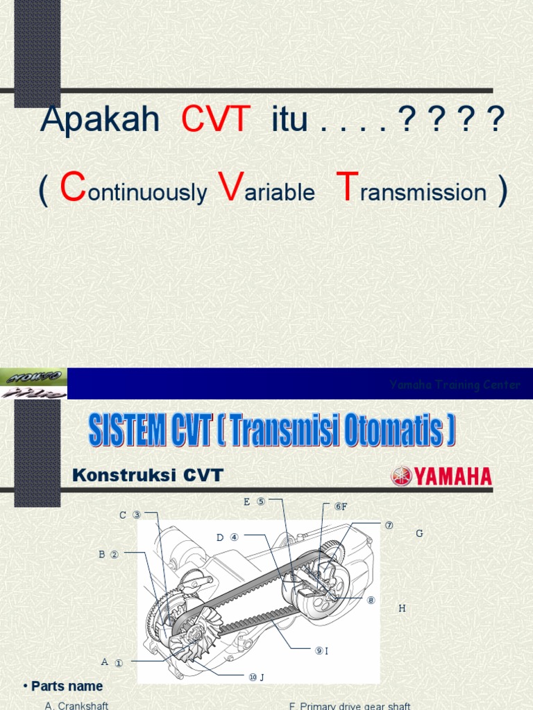 Sistem Kerja CVT | PDF