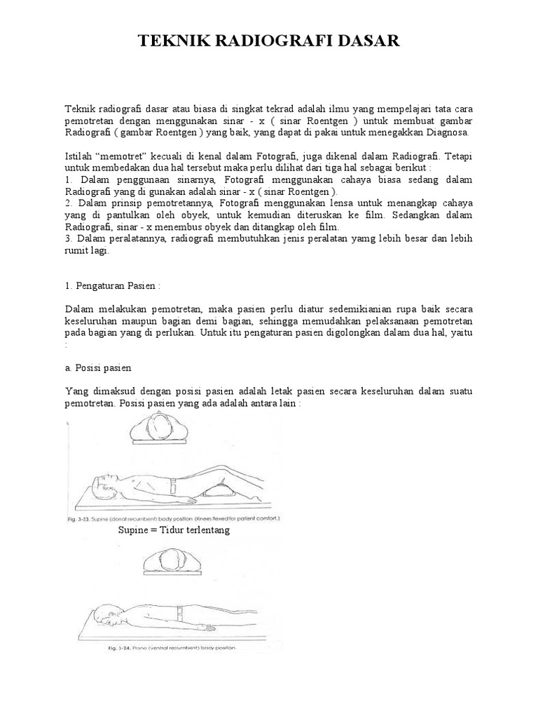 Teknik Radiografi 1 (Dasar) | PDF