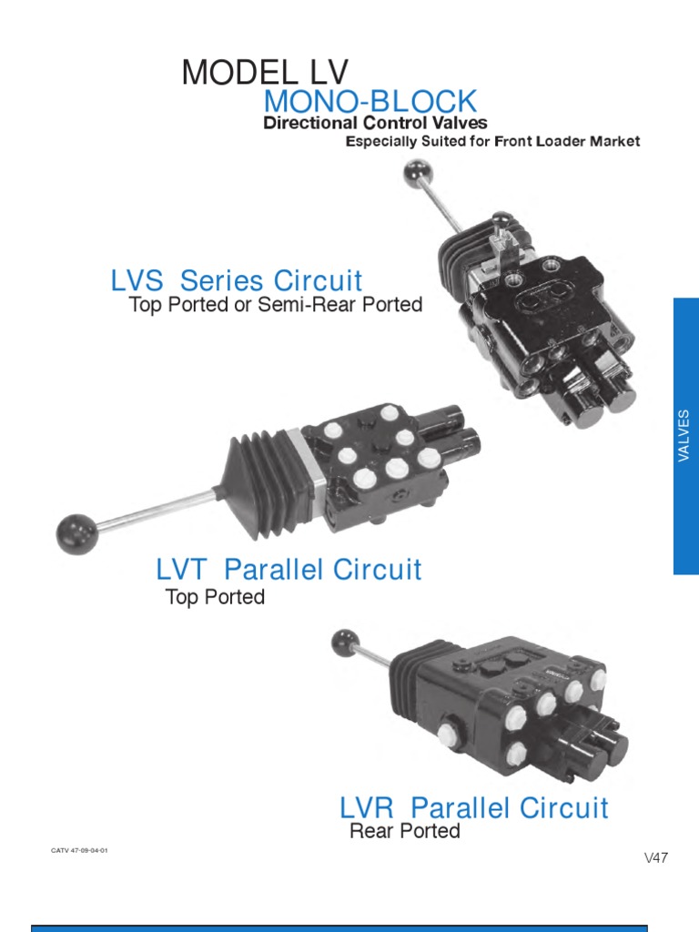LVS Series Loader Valve Overview | PDF | Loader (Equipment) | Valve