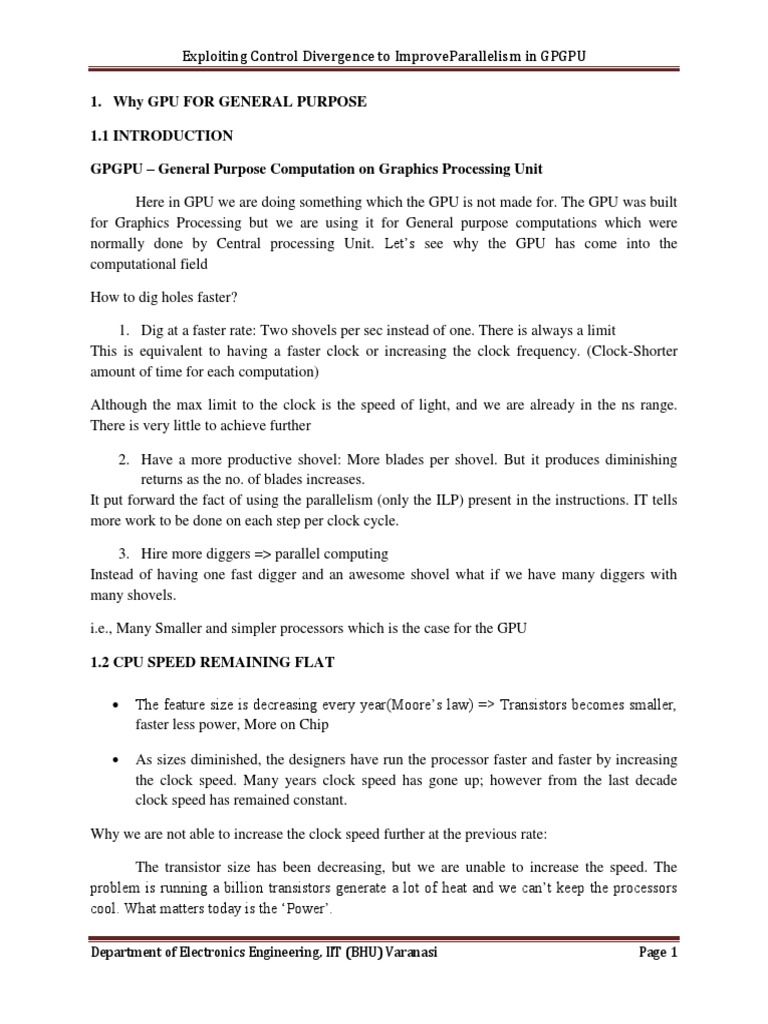 Exploiting Intra Warp Parallelism For Gpgpu Pdf Parallel Computing Thread Computing