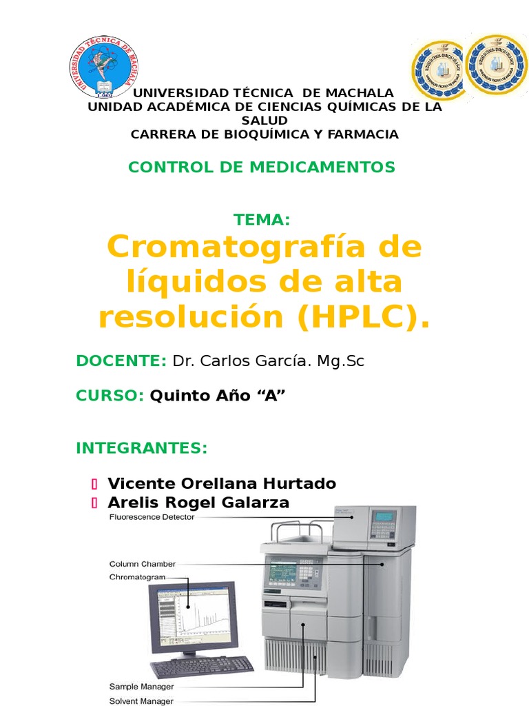 HPLC | PDF | Cromatografía líquida de alto rendimiento | Cromatografía
