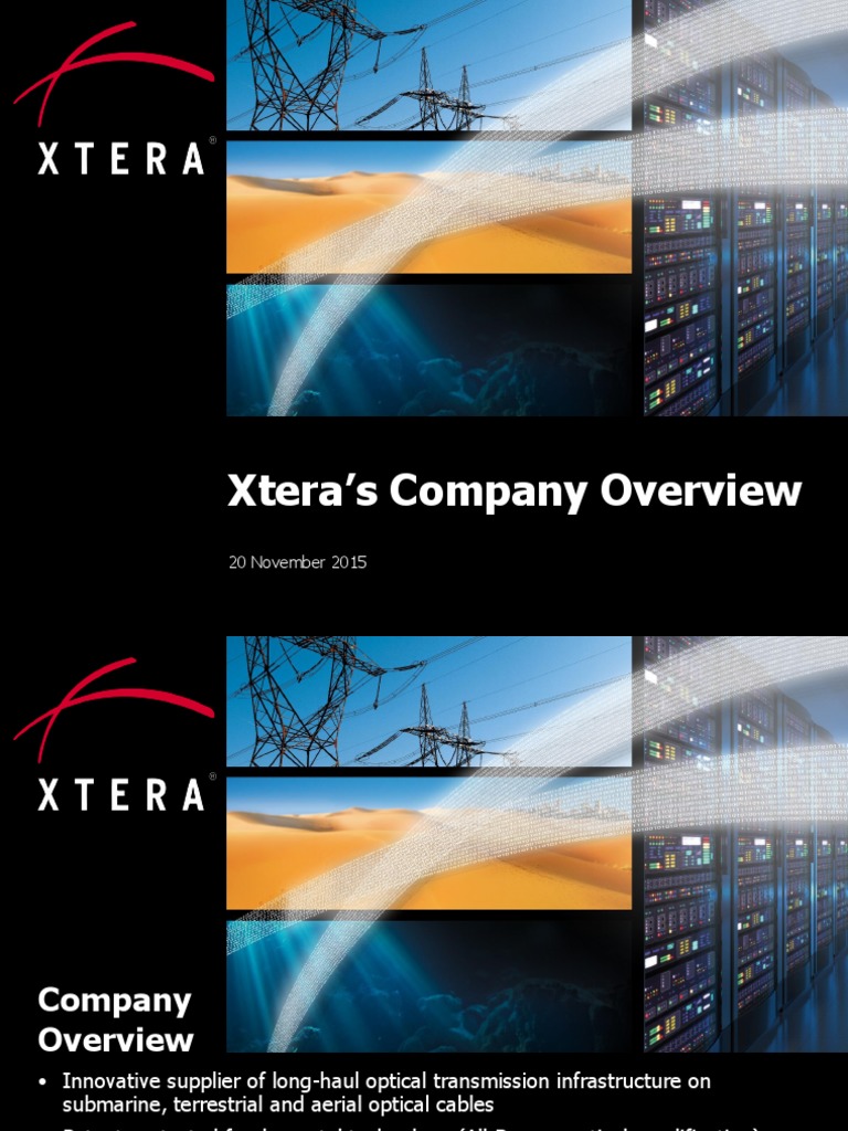 2015 - 11 - 20 - Short Xtera's Company Overview - With Sample Projects ...