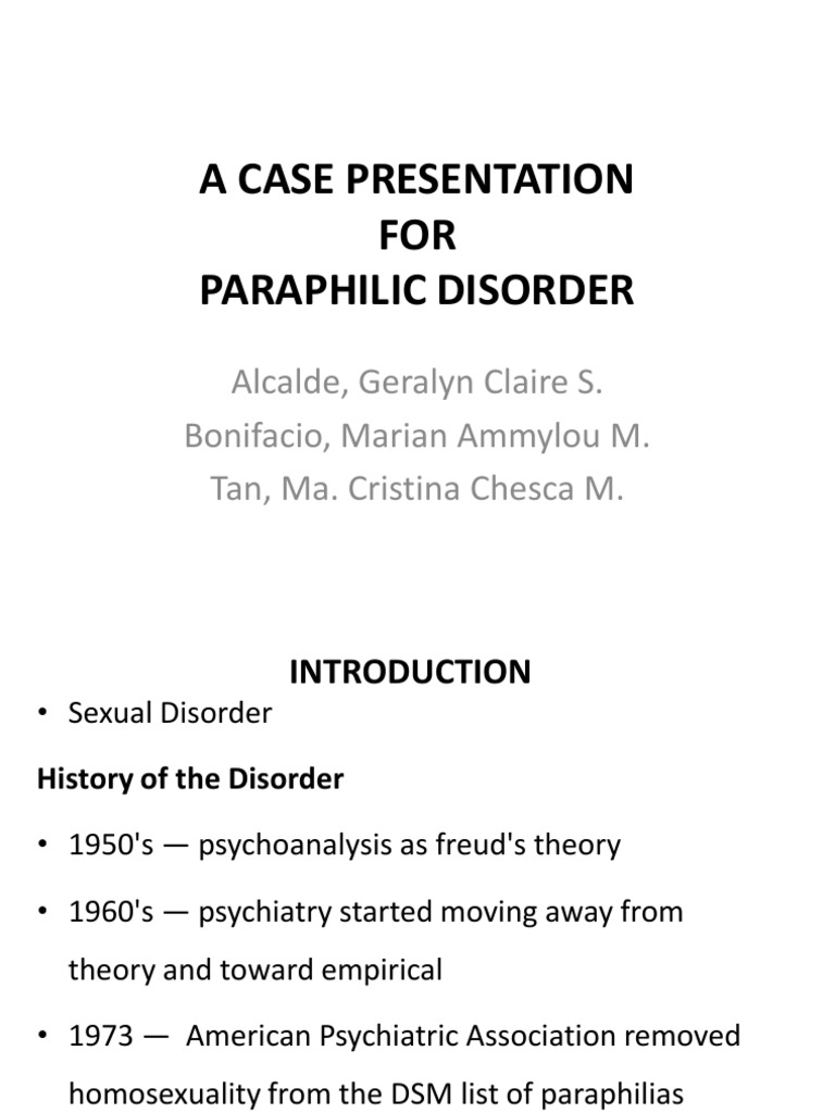 Paraphilic Disorder | Medical Diagnosis | Sexual Emotions